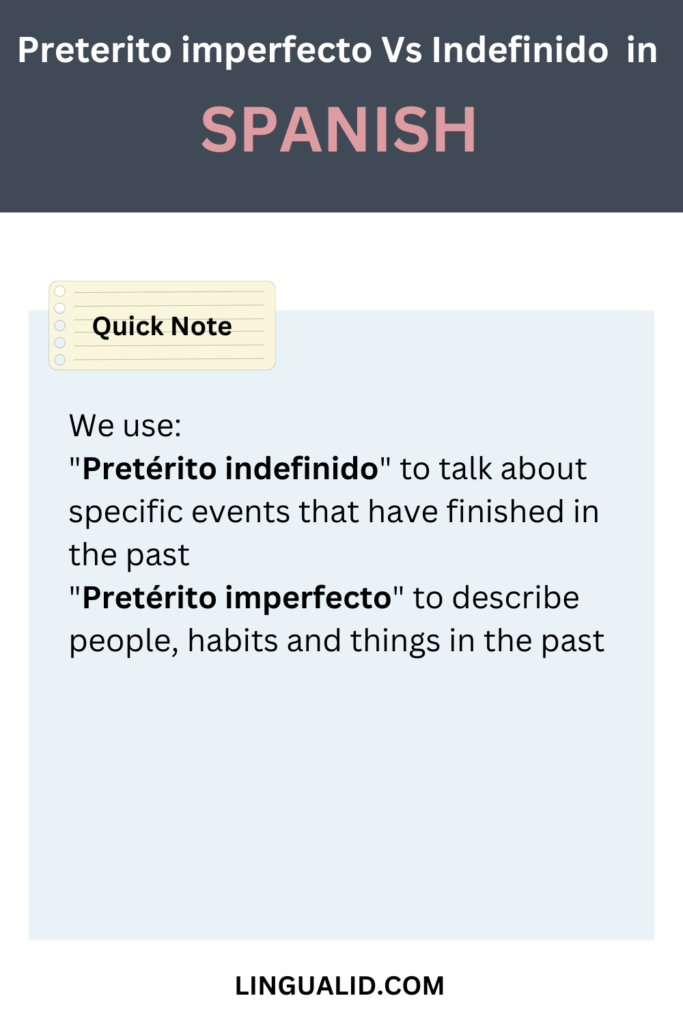 Preterite Imperfect In Spanish: All You Need To Know - Lingualid
