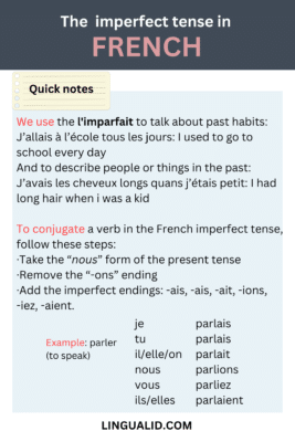 L'imparfait: The Imperfect Tense In French - Lingualid