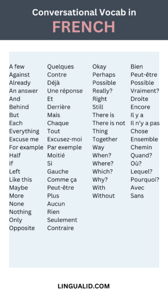 Top 200 Common Nouns In French [AUDIO included] - Lingualid