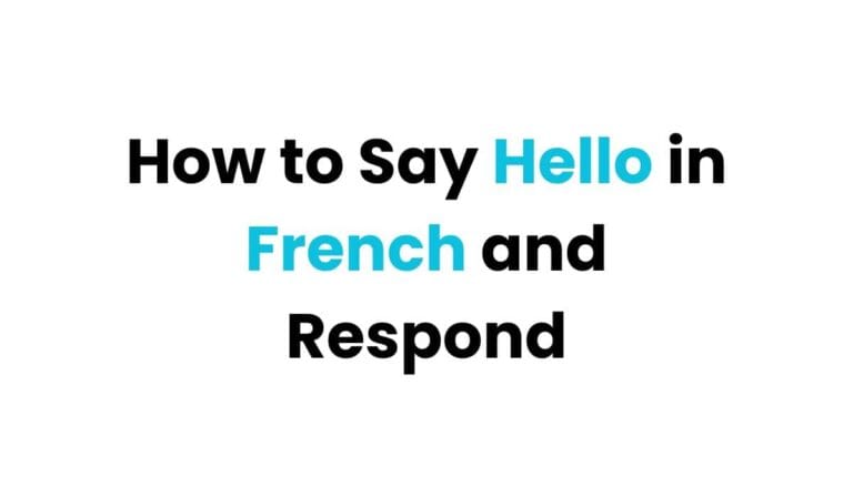 How To Say Hello in French and Respond - Lingualid