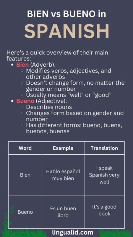 The Definitive Guide to 'Bien' vs 'Bueno' in Spanish
