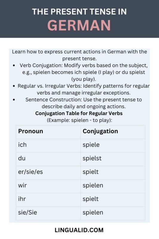 Present Tense in German: Learn Essential Grammar Rules