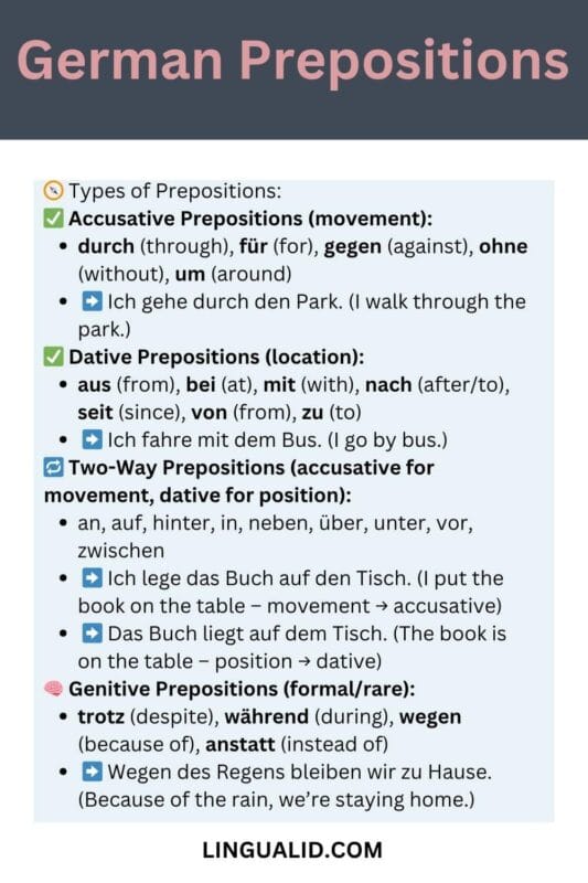 Learn German Prepositions: A Complete Guide